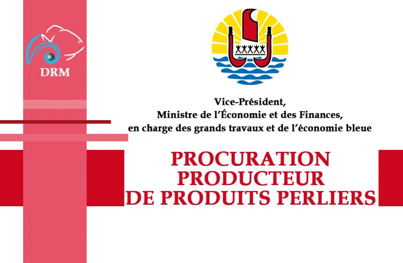 Formulaires professionnels perliculture – Direction des Ressources Marines