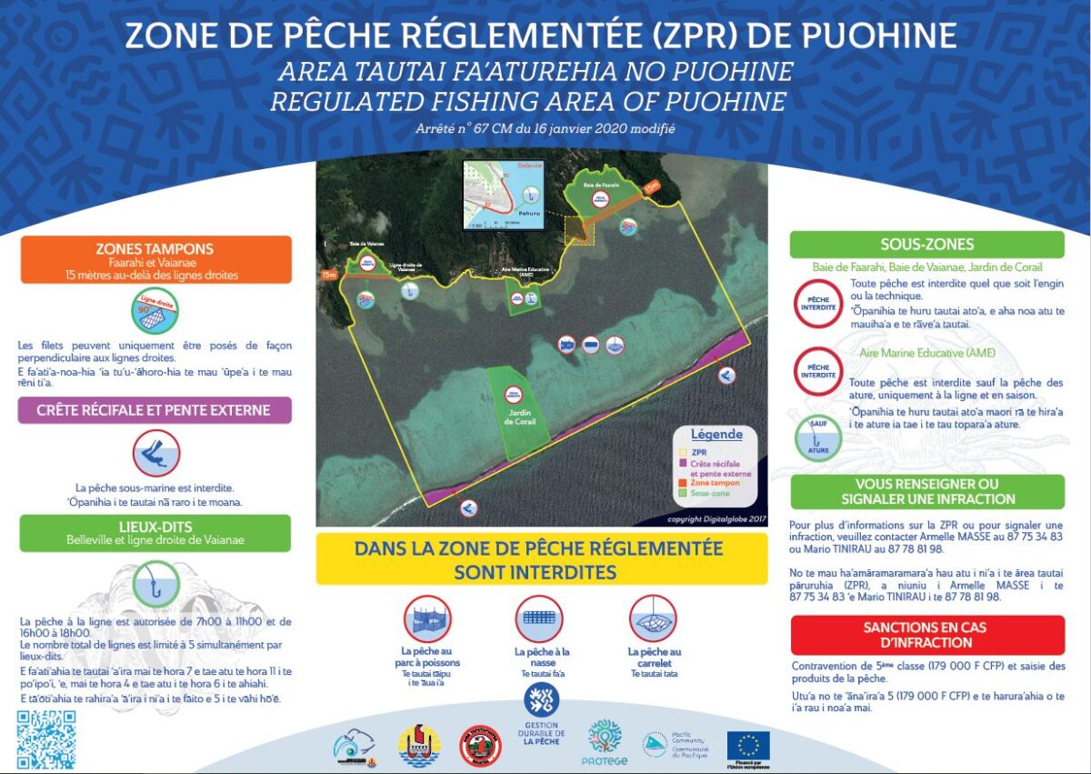 ZPR de Raiatea – Direction des Ressources Marines